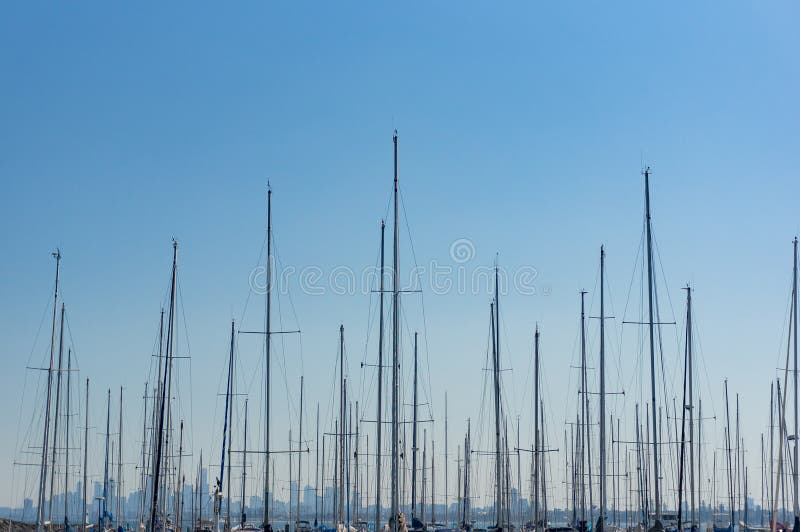 Abstract Background of Yacht Poles, Masts Stock Photo - Image of ...