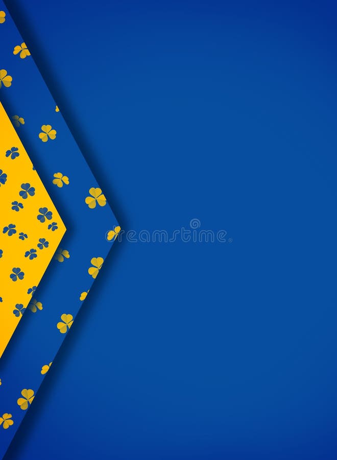 Background in Yellow-blue Ukrainian Symbols Stock Illustration ...