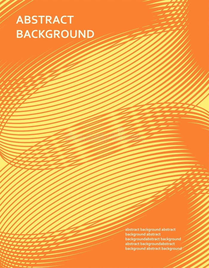 Abstract Background. Yellow and Orange Colors, Lines in Dynamic Effect ...
