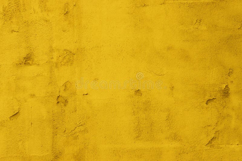 Abstract Background of Yellow Plaster, Spoiled by Time. Stock Image ...