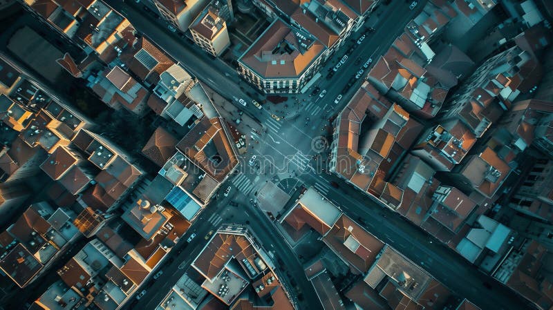 Abstract Backgrounds Aerials: Unique Urban Views Stock Photo - Image of ...