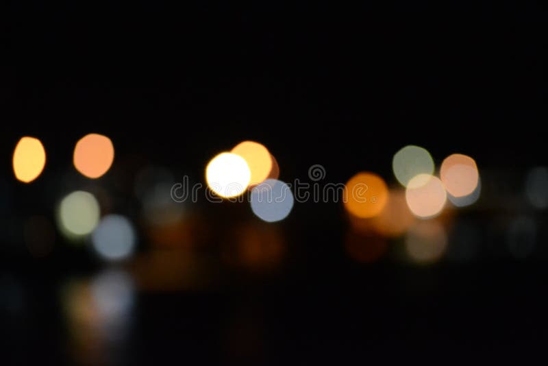 Blur Bokeh. Blurry Multicolor Light from the Lamp Stock Image - Image ...
