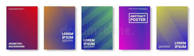 Abstract Backgrounds. Color Line Patterns. Modern Graphic Design ...