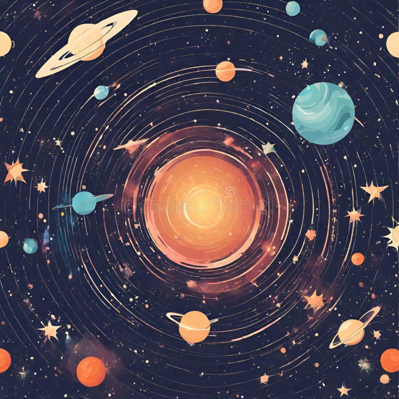 Abstract Backgrounds with Cosmic and Celestial Themes. - 1 Stock ...