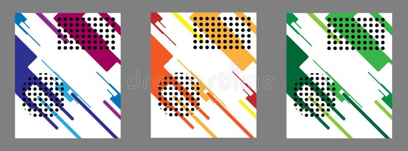 Abstract Backgrounds with Different Geometric Shapes Different Colors ...