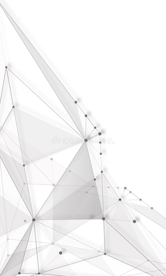 Abstract Backgrounds of Molecules Light Gray Lines Stock Photo - Image ...