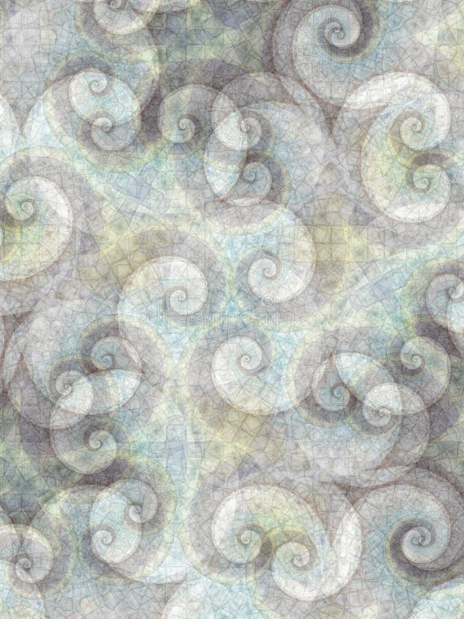 Spiral Swirls Fractal Texture Stock Image - Image of colorful, creative ...