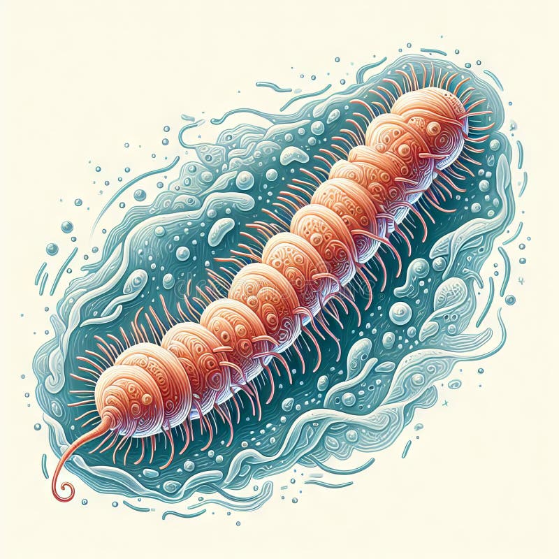 Abstract Bacterial Illustration Art Stock Photo - Image of artwork ...