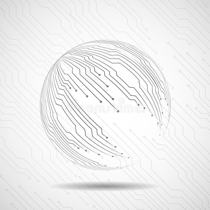 Abstract Ball Circuit Board Stock Illustrations – 318 Abstract Ball ...
