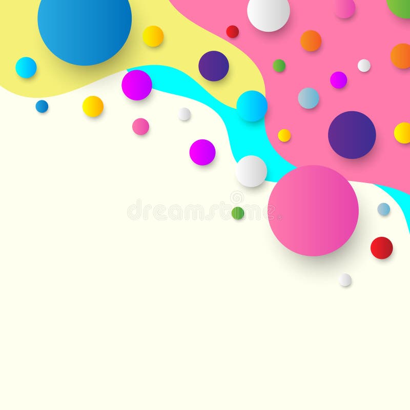 Abstract Ball Colorful Background. Gradient Bubble Pattern Cute Design ...