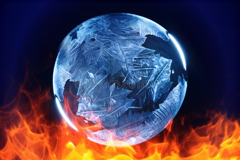 Abstract ball of ice stock photo. Image of cold, circle - 66054108