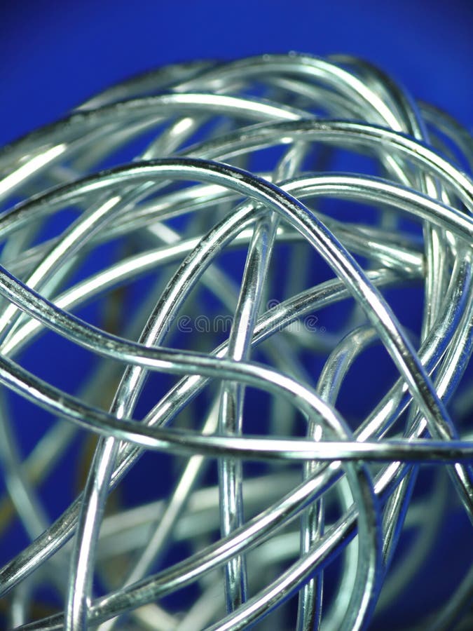 Abstract Ball of Silver Wire Stock Photo - Image of jumble, wiry: 12204626