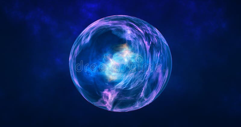 Abstract Ball Sphere Planet Energy Transparent Glass Space Abstract ...