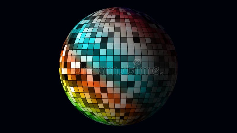 Abstract Ball for Website. Mirror Disco Ball Illustration Stock ...
