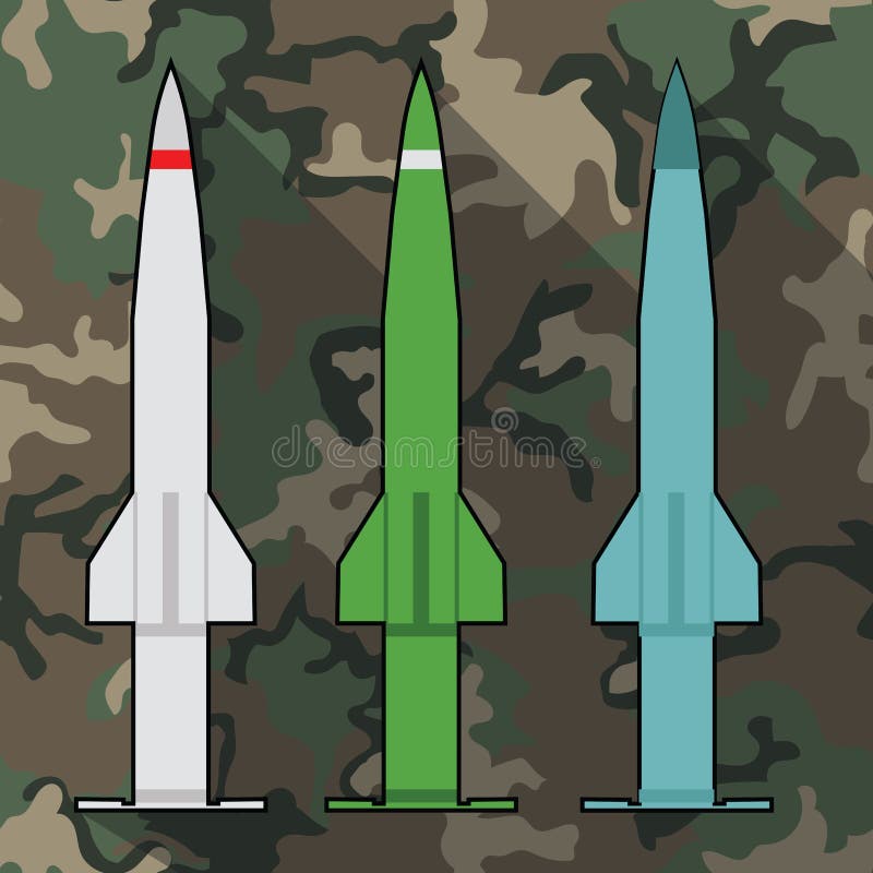 Abstract Ballistic Missle Set Stock Vector - Illustration of abstract ...