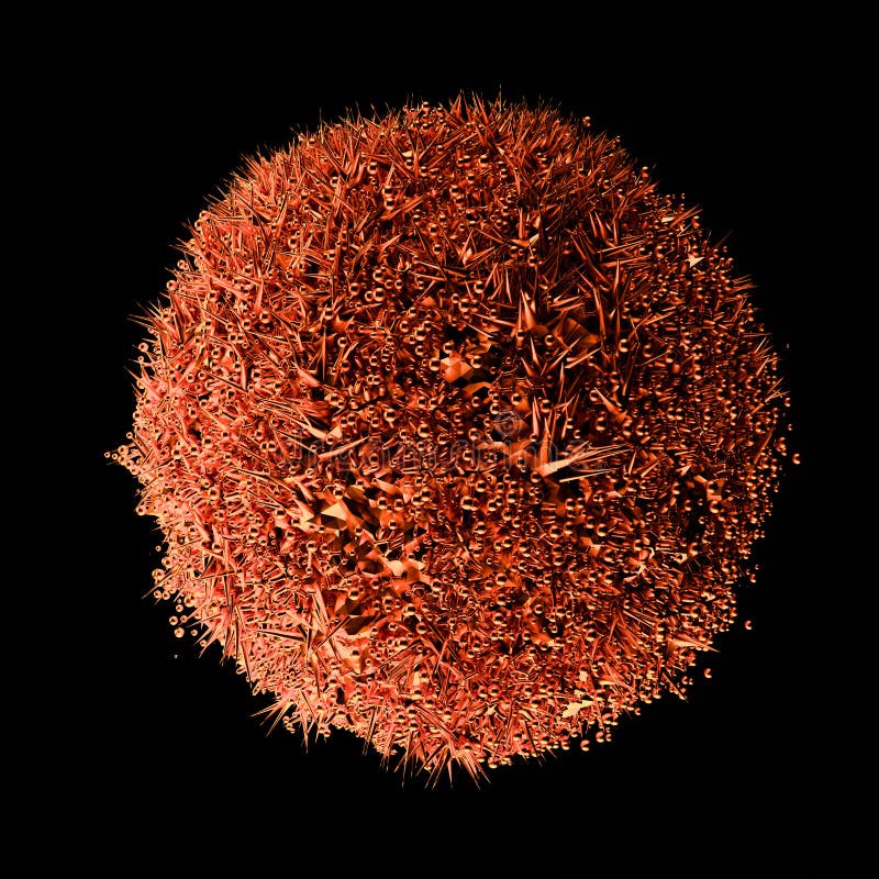 Abstract Balloon Particle. 3d Illustration, 3d Rendering Stock ...