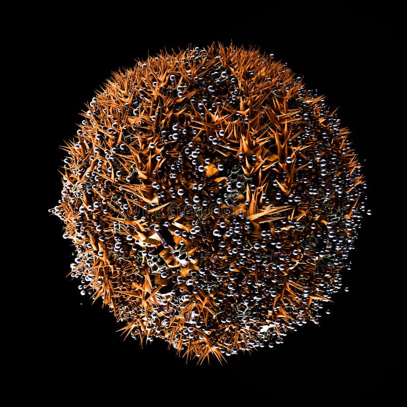 Abstract Balloon Particle. 3d Illustration, 3d Rendering Stock ...