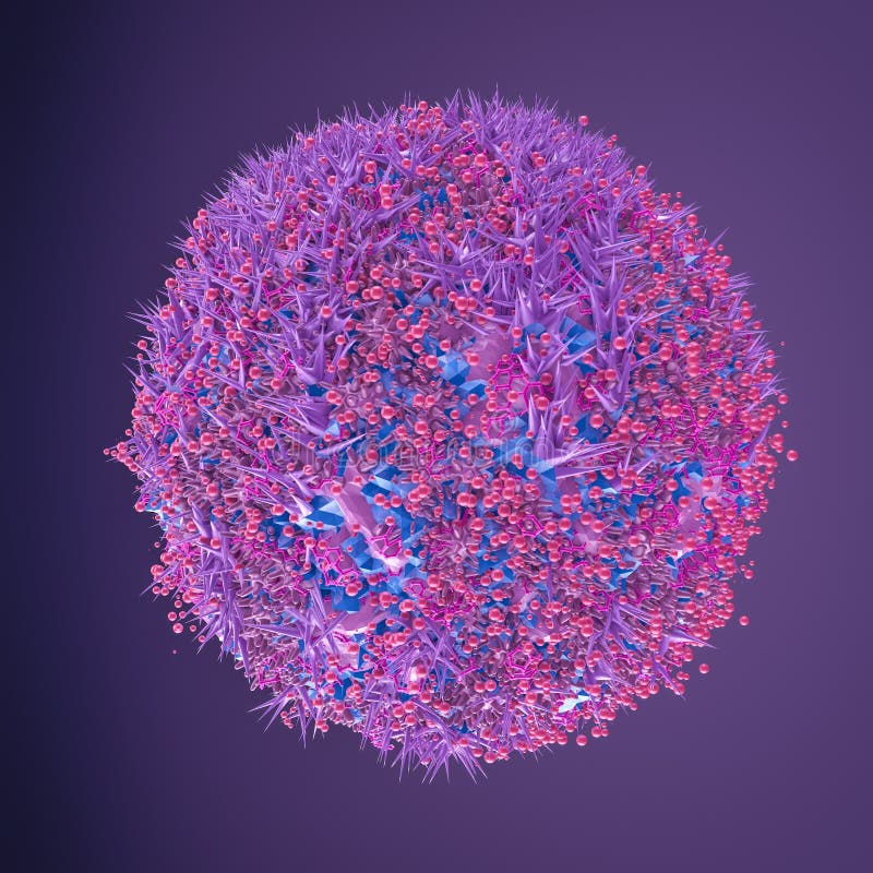 Abstract Balloon Particle. 3d Illustration, 3d Rendering Stock ...