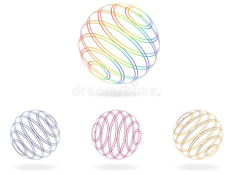 Abstract balls stock vector. Illustration of modern, round - 13234403