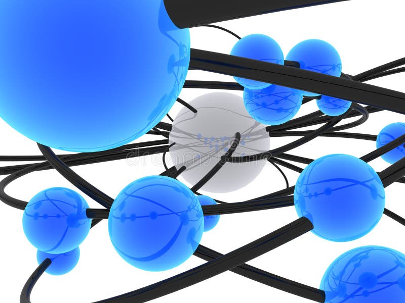 Abstract balls stock illustration. Illustration of technical - 2506856