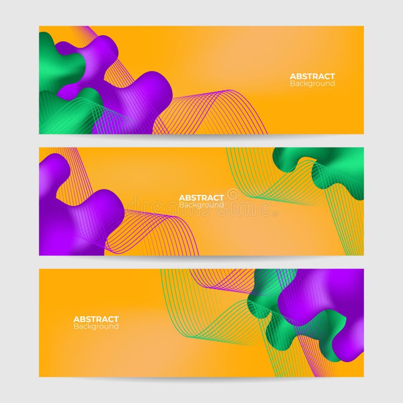 Abstract Banner Background. Vector Abstract Graphic Design Banner ...