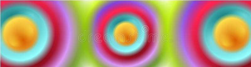 Abstract Banner with Colorful Smooth Circles Stock Vector ...