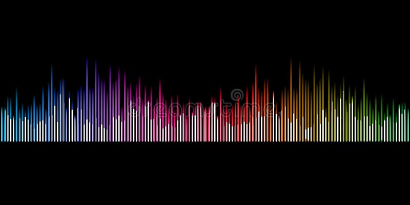 Abstract Banner with a Colourful Music Soundwave Design Stock ...