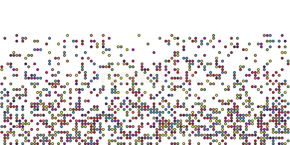 Abstract Banner with a Colourful Pixel Dot Design Stock Vector ...