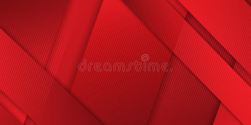 Abstract Banner Design in Shades of Red Stock Illustration ...