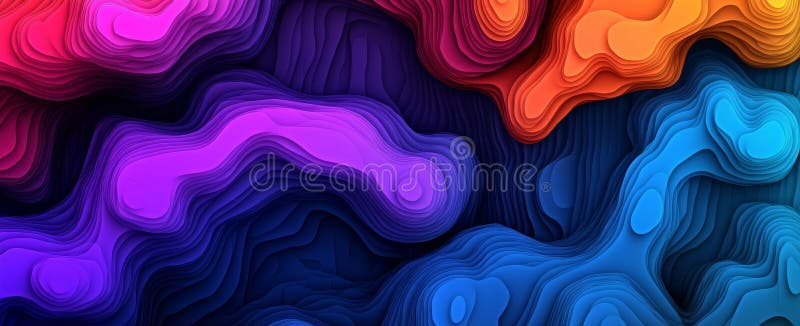 An Abstract Banner Header Poster Design with Vibrant Color Flow and a ...