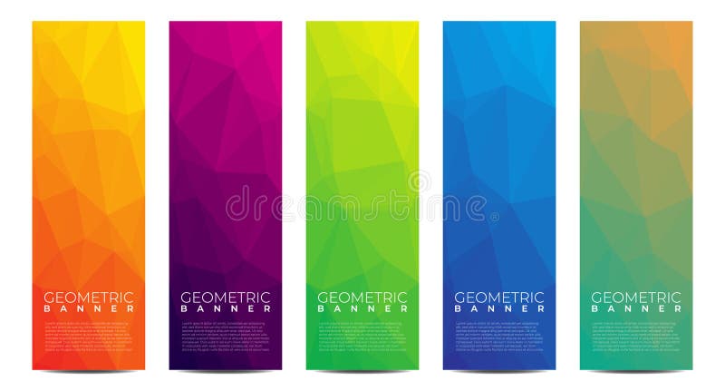 Abstract Banner with Polygon Background. Templates or Website Headers ...
