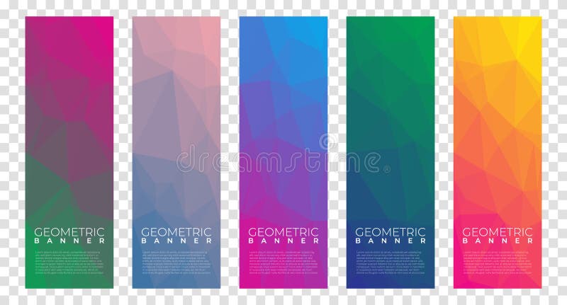 Abstract Banner with Polygon Background. Templates or Website Headers ...