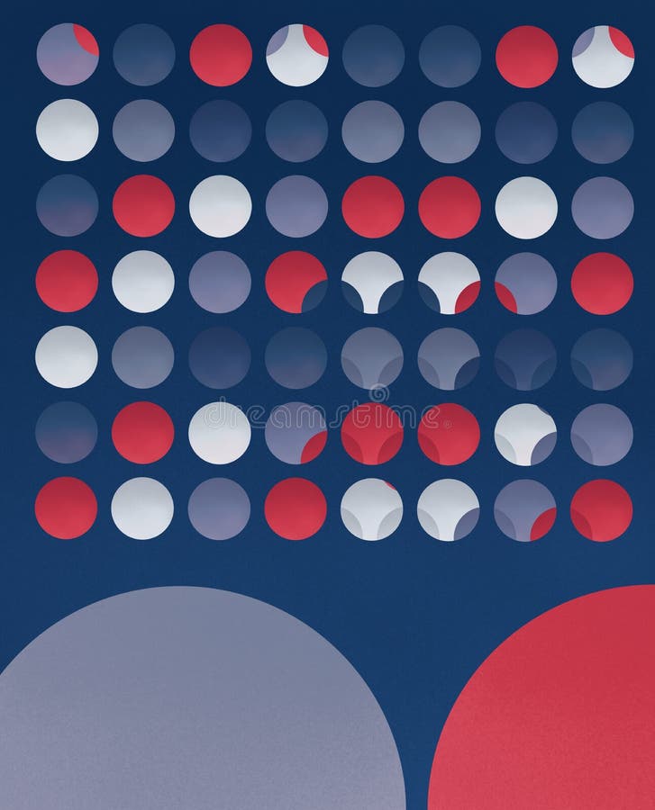 Abstract Banner with Repeating Circles on Background Stock Illustration ...