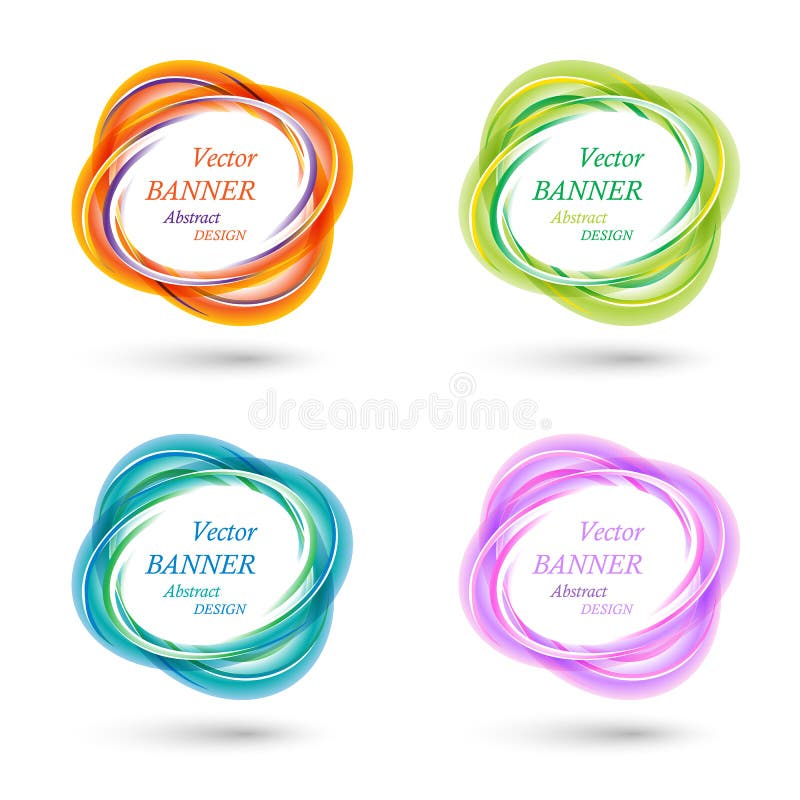Abstract banner set stock vector. Illustration of template - 89743241