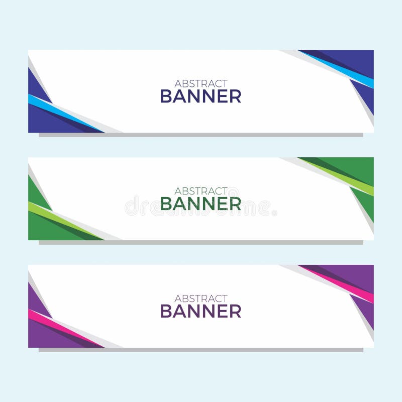 Abstract Banner Simple and Modern for You. Template Design Stock Vector ...