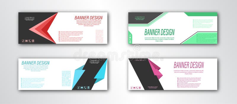 Abstract Banner Template. Editable Vector Illustration Stock Vector ...