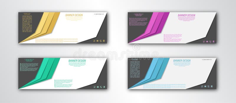 Abstract Banner Template. Editable Vector Illustration. Flat Design ...