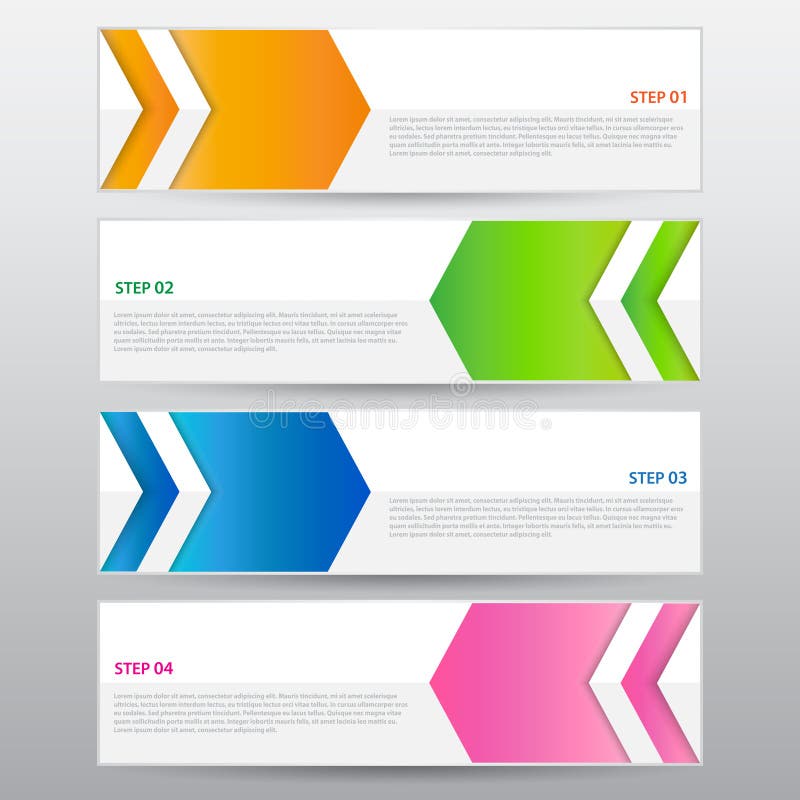 Abstract Banner, Vector Work Stock Illustration - Illustration of ...