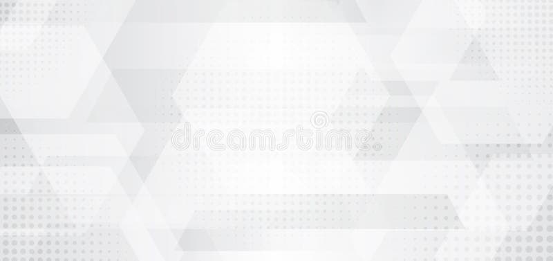 Abstract Banner Web White and Gray Geometric Hexagon Overlapping ... Abstract Banner Web White and Gray Geometric Hexagon Overlapping ...