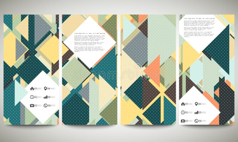 Abstract Banners Collection, Flyer Layouts Stock Vector - Illustration ...