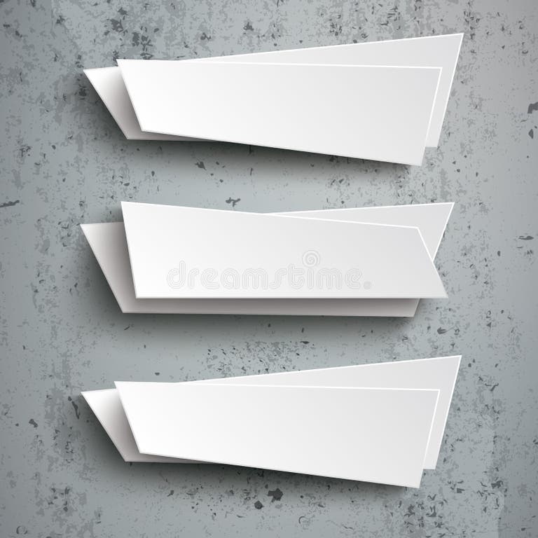3 Abstract Banners Concrete Stock Vector - Illustration of banners ...