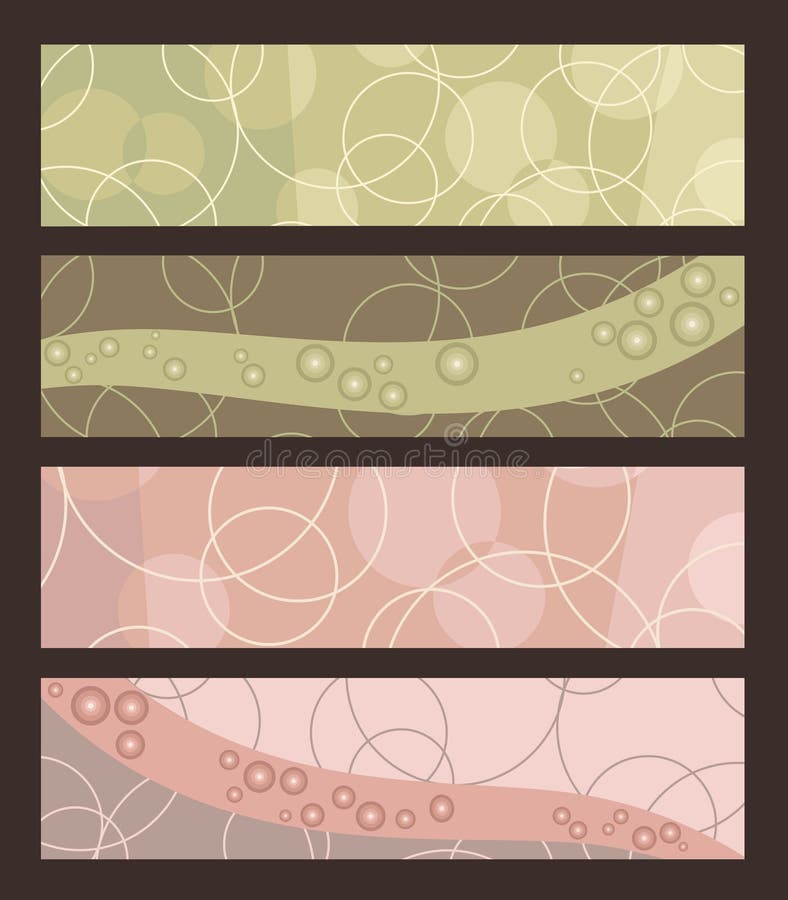 Abstract Banners in Pastel Colors Stock Vector - Illustration of shape ...