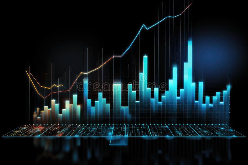 Abstract Bar Chart on Black Background, Data Visualization, Analysis ... Abstract Bar Chart on Black Background, Data Visualization, Analysis ...