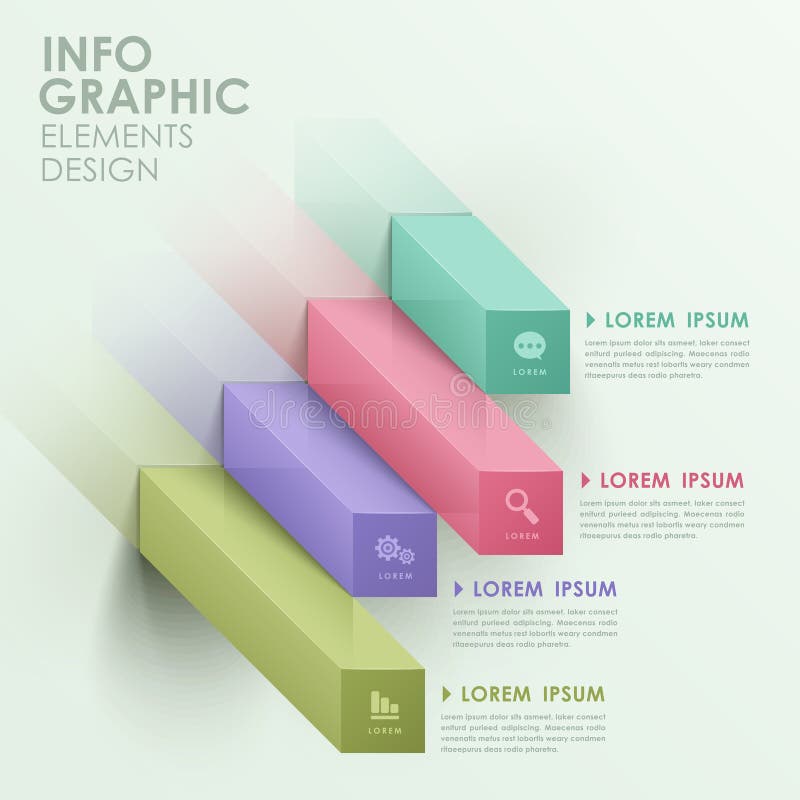 Abstract Bar Chart Infographics Stock Vector - Illustration of number ...