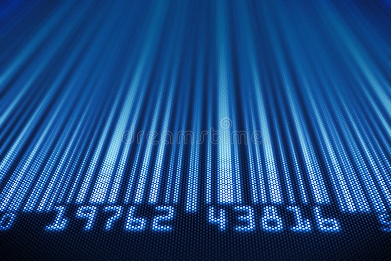 Abstract bar code design stock illustration. Illustration of digits ...