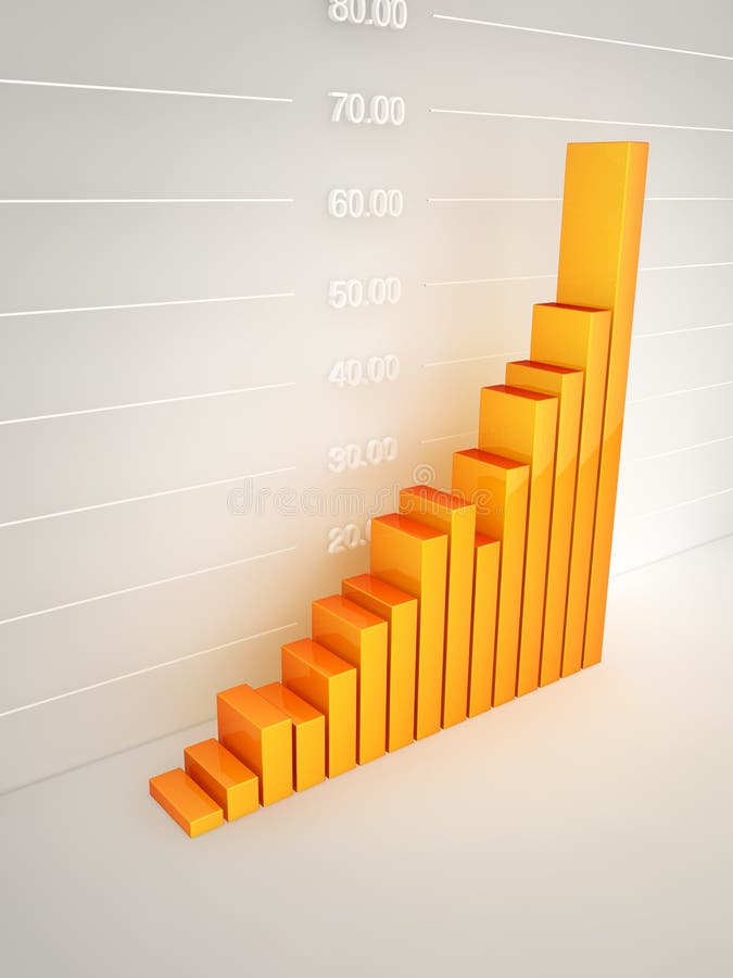 Abstract bar graph stock illustration. Illustration of business - 15249644