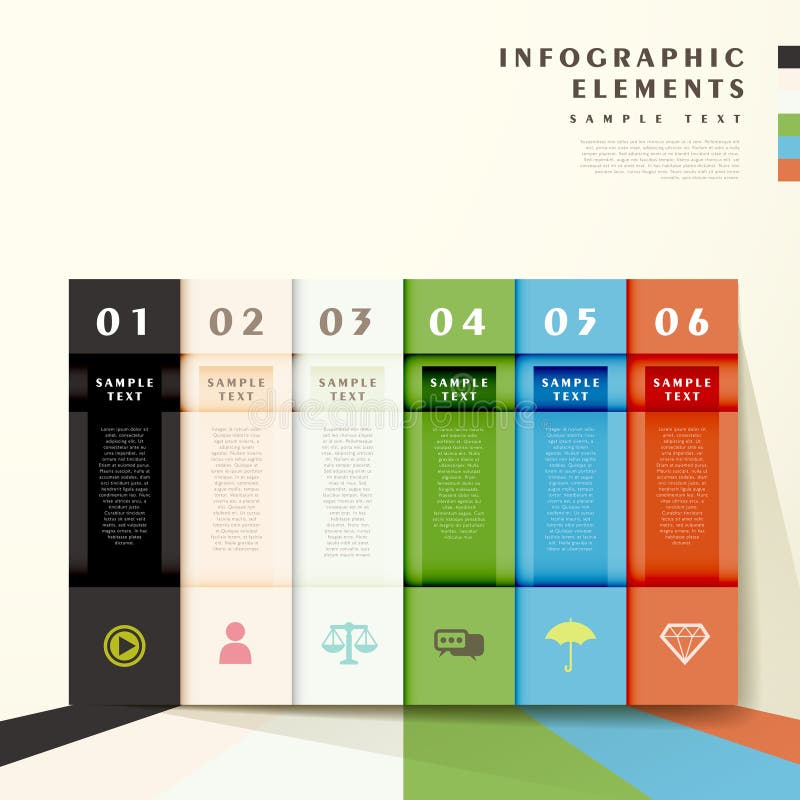 Abstract bar infographics stock vector. Illustration of design - 36789149