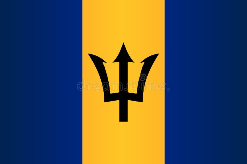 Trident on blue background stock vector. Illustration of neptune - 74688313