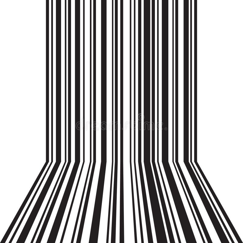 Abstract Barcode Security Pattern Background Stock Illustration ...