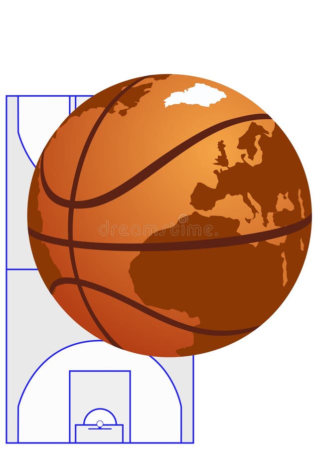 Basketball World Map Stock Illustrations – 334 Basketball World Map ...